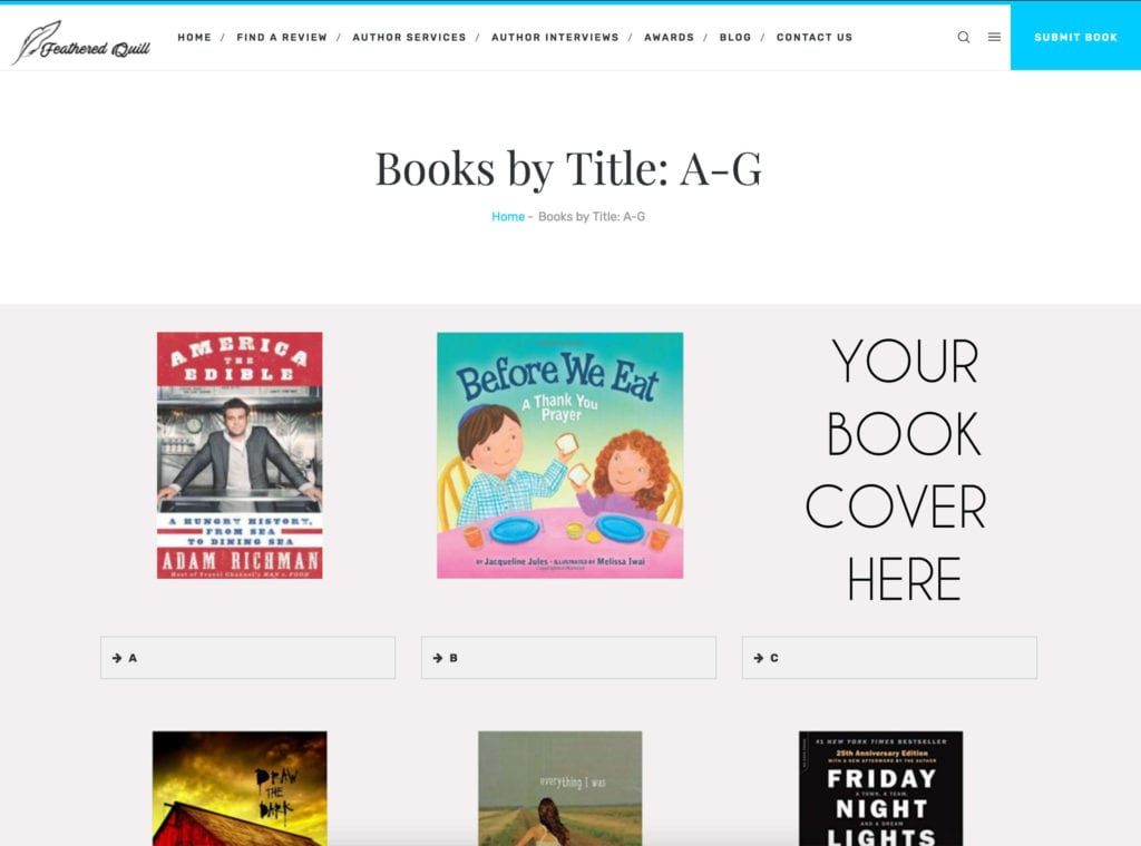 Showcase Your Book Cover - Book Cover Spot - Feathered Quill